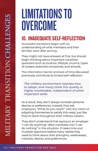 Military to Civilian Transition Challenges - ebook / guidebook