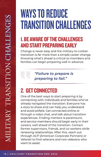 Military to Civilian Transition Challenges - ebook / guidebook